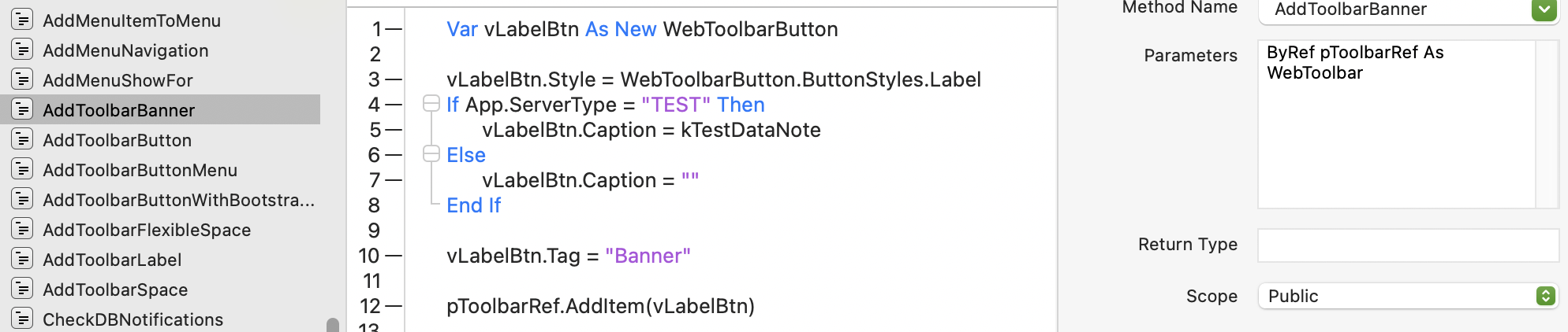 WebToolbarButton Label Style Issue With Center Position Web Xojo