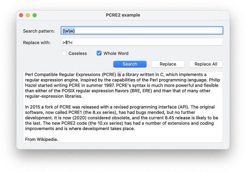 New PCRE2 Plugin for Xojo - Extras - Xojo Programming Forum