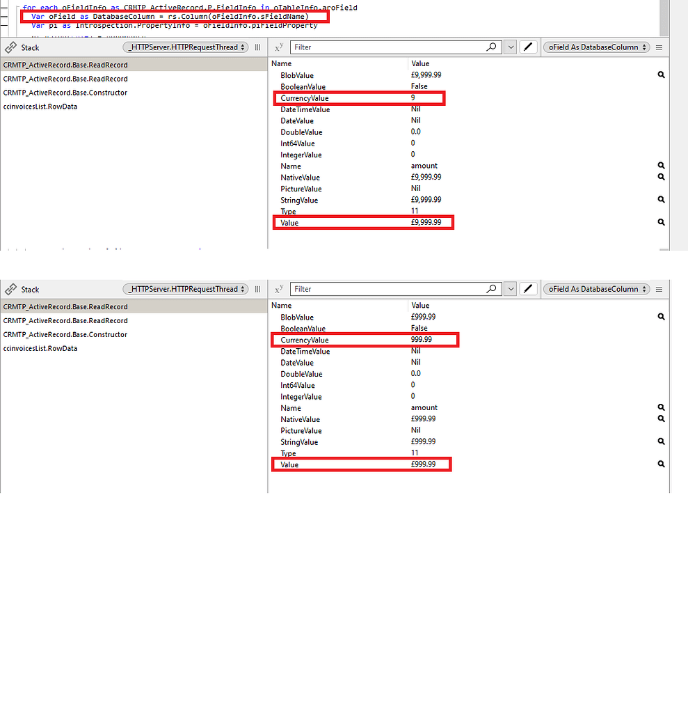Currency values gt 999.99 corrupted when reading from Rowset - Databases - Xojo Programming Forum