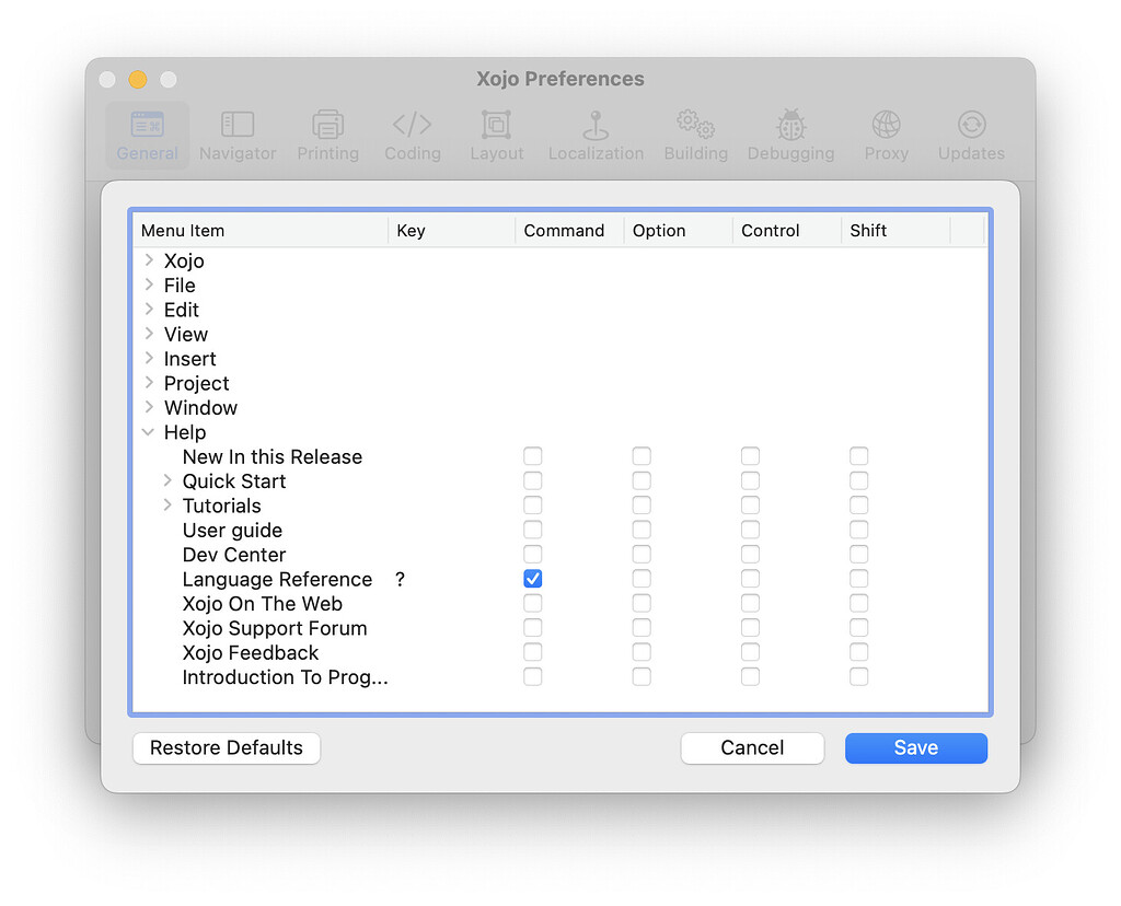 Lr Shortcut Disappears By Itself Bugs And Feature Requests Xojo Programming Forum