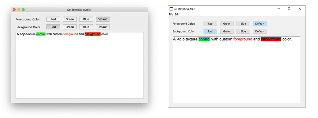 Background Color for TextArea control - Extras - Xojo Programming Forum