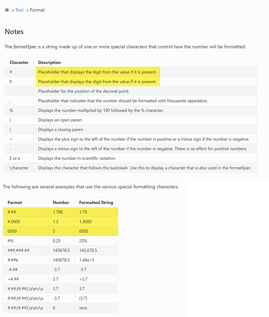Error in documention Format() - Bugs and Feature Requests - Xojo Programming Forum