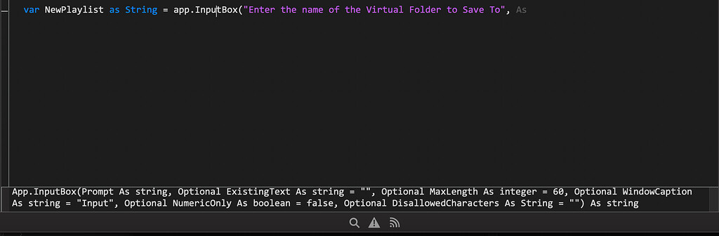 IDE Method Signature Display - General - Xojo Programming Forum