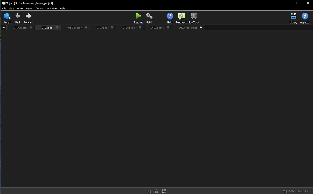 Problem with xojo rel 1.1, worktabs stay empty after couple of hours debugging/coding - General ...