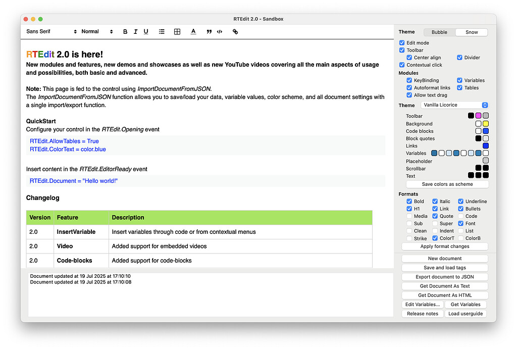 RTEdit 2.0 is out! The most powerful rich text control for Xojo - General - Xojo Programming Forum