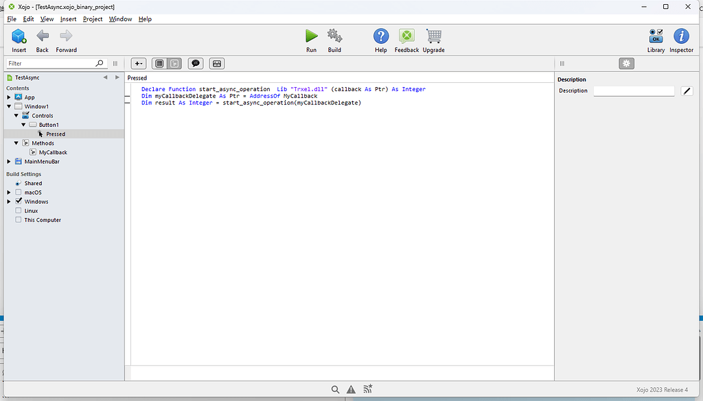 Xojo Ui Crash When Calling C Dll With Async Callbacks On Windows Windows Xojo Programming Forum