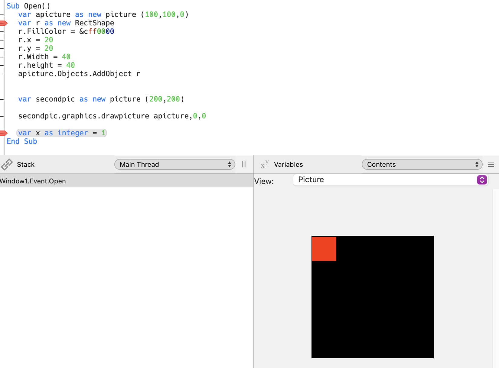 Object2d to picture to working as documented nil HE - General - Xojo Programming Forum