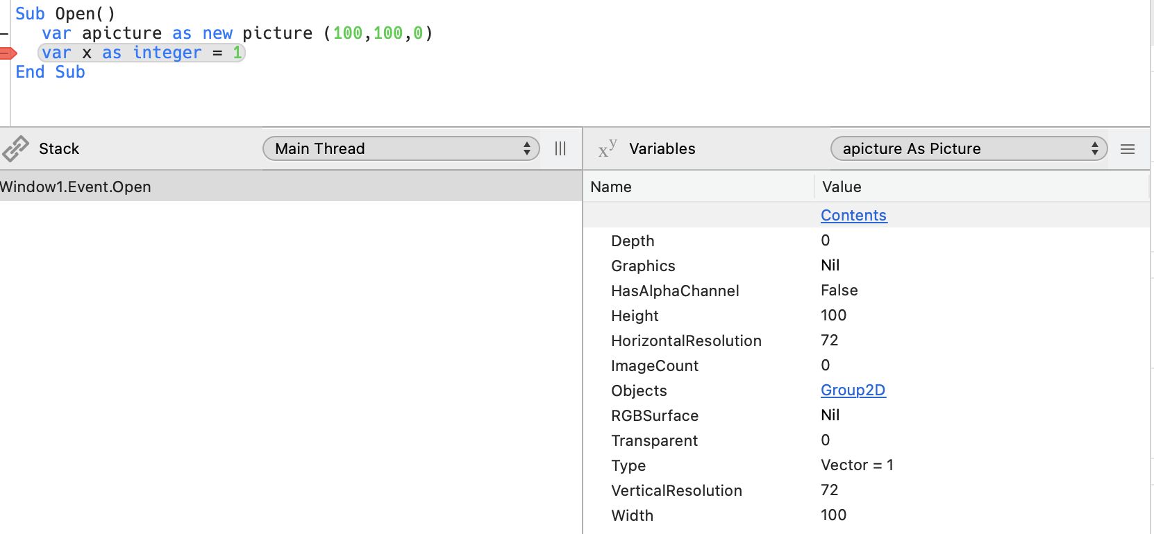 Object2d to picture to working as documented nil HE - General - Xojo Programming Forum