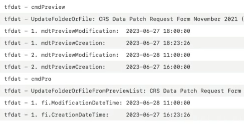 CreationDateTime, ModificationDateTime - Strange Problem - macOS - Xojo Programming Forum