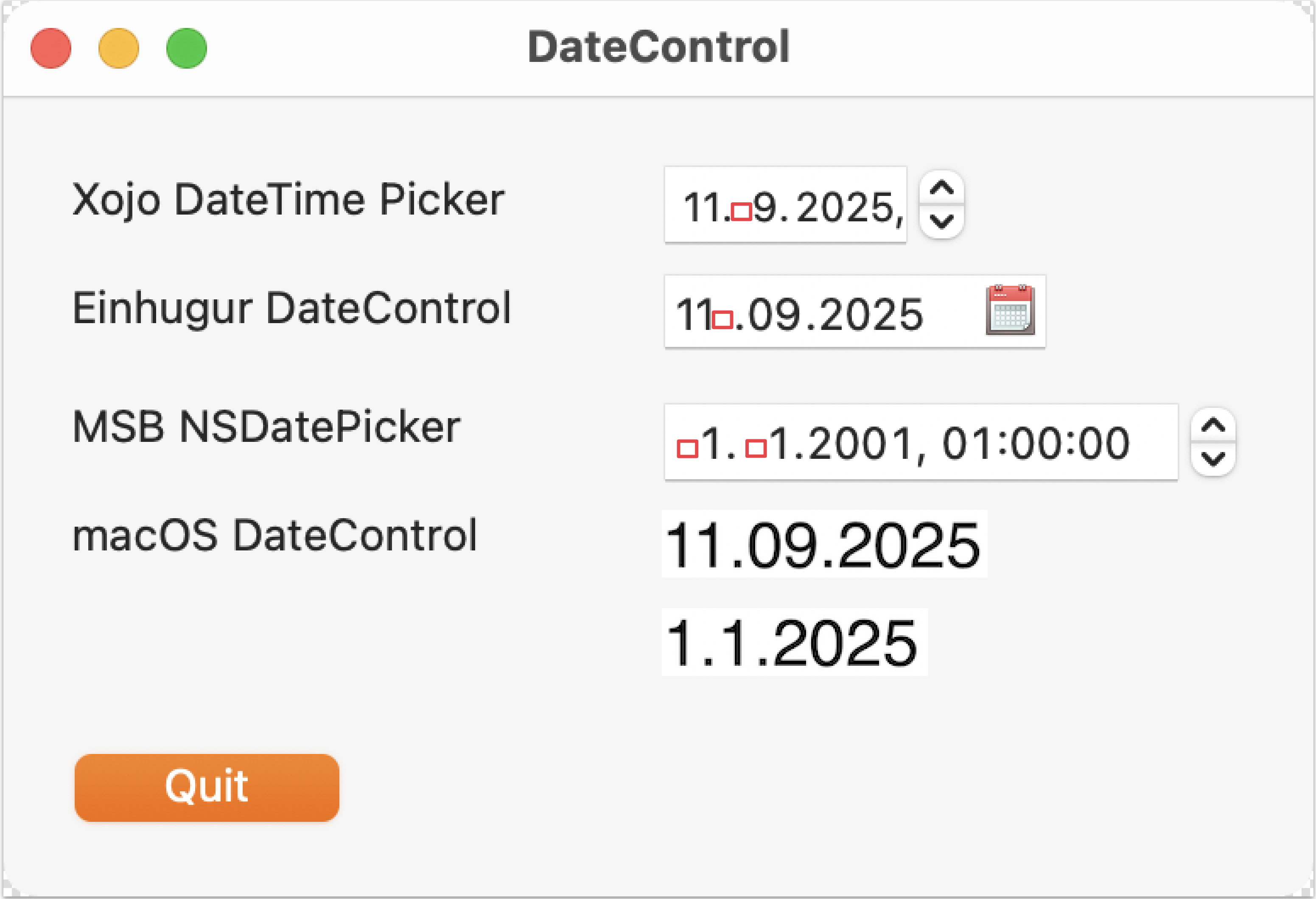 DateControl with gaps in date string - macOS - Xojo Programming Forum