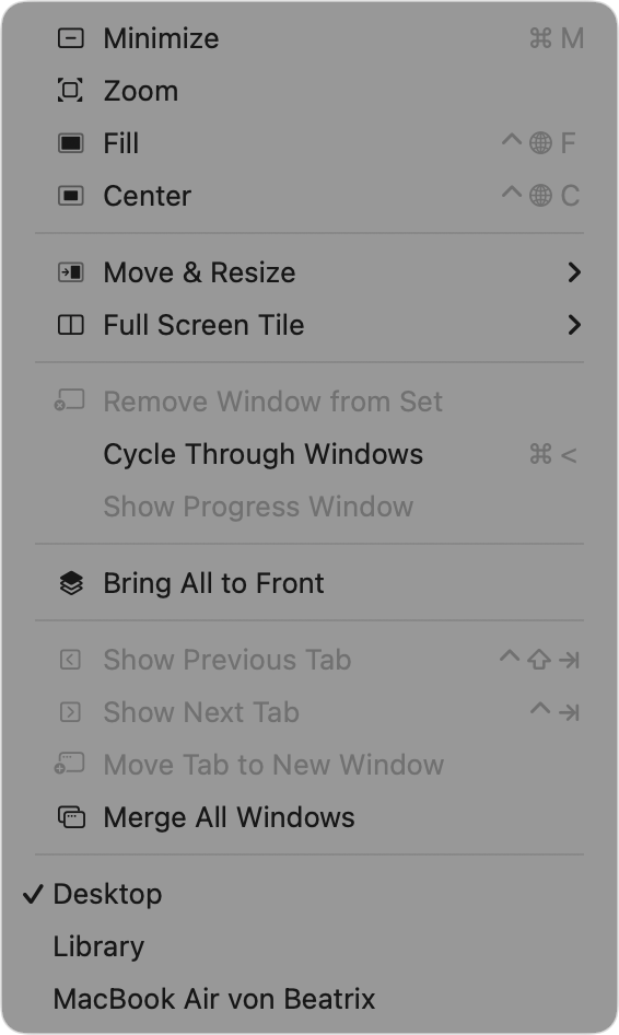 Lighten menu screenshots with GraphicsMagicMBS level - Extras - Xojo ...